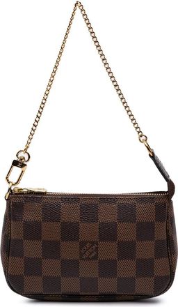 Louis Vuitton Crossbody Bags - Damier Ebene Mini Pochette Accessoires - Gr. unisize - in Braun - für Damen