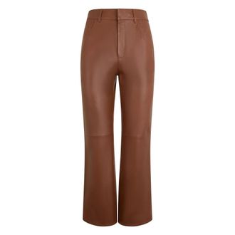 Red Valentino Lammleder-Hose mit weitem Bein - - Trousers - Damen - Braun - XS