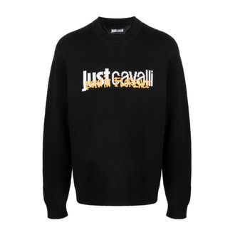 Just Cavalli Schwarze Pullover - ***cv - - Knitwear - Herren - Schwarzk - 2XL