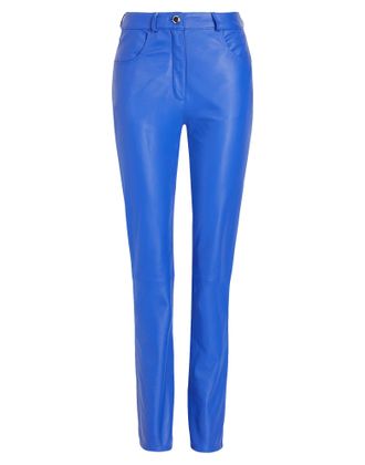 8 by YOOX LEATHER SKINNY FIT PANT