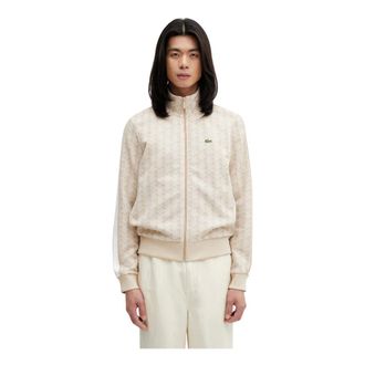 Lacoste SweaT-shirt z zamkiem Paris Monogram - Homme - Sweatshirts et sweats &agrave; capuche - Beige - Taille: 2XL