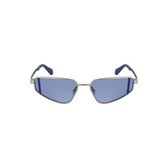 Calvin Klein Graue Metall Damen Sonnenbrille - - Accessories - Damen - Blau - ONE SIZE