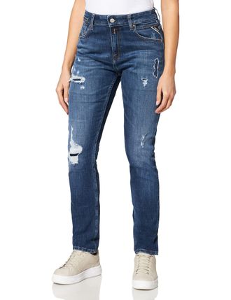 Replay Damen Marty Jeans, 009 Medium Blue, 30W / 28L