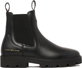 Tommy Hilfiger Chelsea-Boots mit Profilsohle - Schwarz