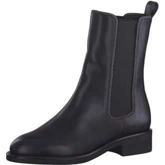 Tamaris Damen Chelsea Boots, Frauen Stiefeletten,TOUCHit-Fußbett,Kurzstiefel,uebergangsschuhe,uebergangsstiefel,Schlupfstiefel,Black,37 EU