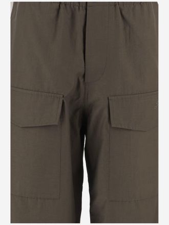 J.W.Anderson Wide-Leg Parachute Cotton Track Pants - Green