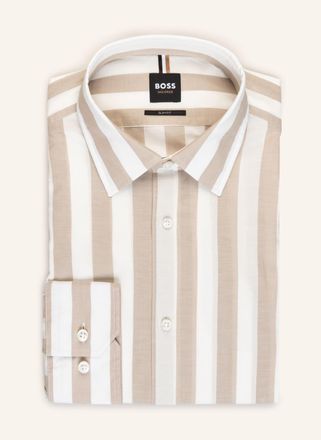 BOSS Hemd HAYS Slim Fit - BEIGE/ CREME