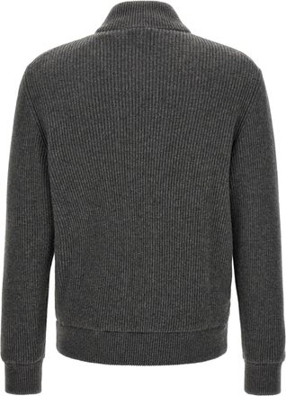 Brunello Cucinelli Suede and Wool Hybrid Jacket - Grey