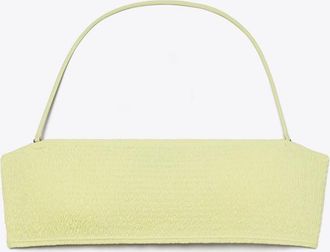 Tory Burch Damen Gesmoktes Bandeau-Bikinioberteil