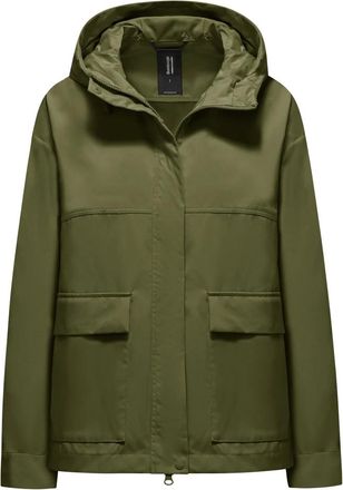 Bomboogie Femme, Manteaux, Vert, Taille: 38 FR Parka non doubl&eacute;e avec capuche