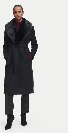Rinascimento Rinascimento Wollmantel CFC0130536003 Schwarz Regular Fit