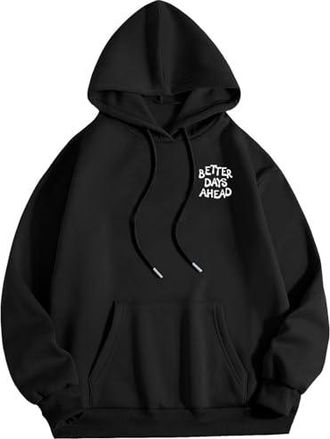 Generic Sweat a Capuche Homme Sweatshirt Hooded Sweatshirt Homme Automne et Hiver Taille Plus sans Capuche Pull Mode avec Col Crew Oversize Hip Hop