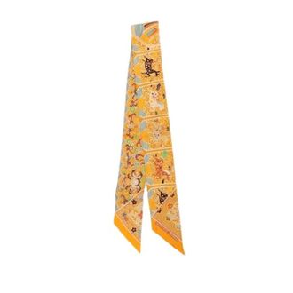 Herm&egrave;s Pre-owned Collections Imperiales Twilly Scarf - Femme - Pre-owned - Orange - Taille: ONE Size