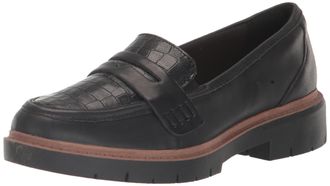 Clarks Damen Westlynn Ayla Slipper, Schwarzes Leder, 41.5 EU Weit