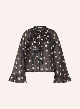 Mrs & Hugs Mrs & Hugs Blusenshirt Mit Volants schwarz