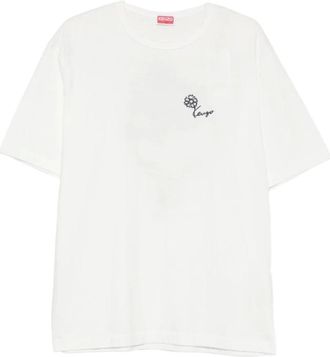 Kenzo Homme, Tops, Blanc, Taille: S T-shirt Tulipe