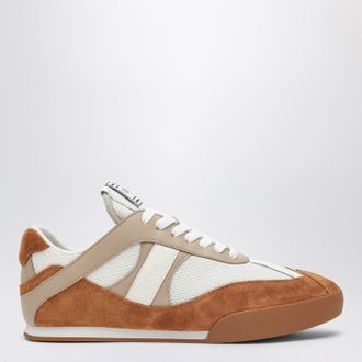 Chlo&eacute; Kick Sneaker in Braun und Wei&szlig; aus Mesh und Leder