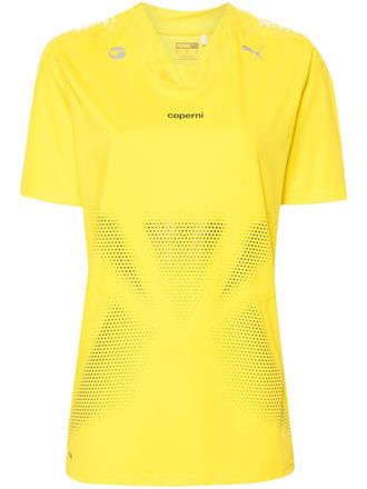 Coperni X Puma t-shirt à logo en caoutchouc - Jaune
