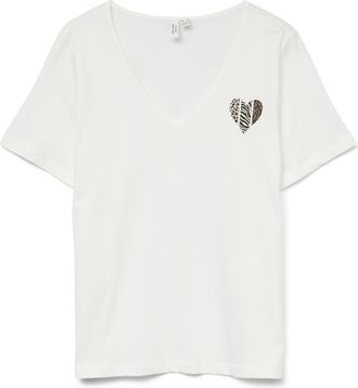 Vero Moda Vmflorita S/S V-Neck T-Shirt JRS Btq