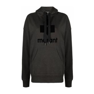 Isabel Marant Schwarzer Baumwoll-Iconic-Sweatshirt-Hoodie - - Sweatshirts & Hoodies - Damen - Schwarzk - XS