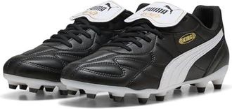 Puma Chaussures de Football King Top FG/AG Unisexe 42.5, Black White Gold