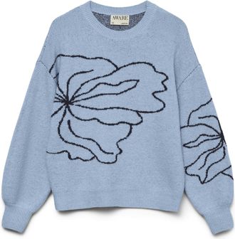 Vero Moda Awheart Ls O-Neck Knit Noos