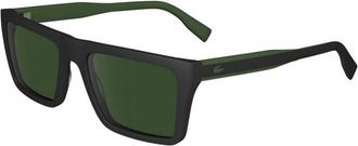 Lacoste Homme, Accessoires, Noir, Taille: 56 MM Lunettes de soleil rectangulaires