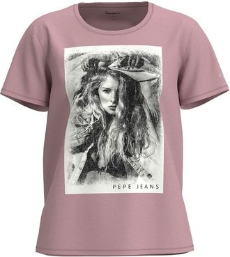 Pepe Jeans London Damen Liana T-Shirt, Pink (Cloudy Pink), XS