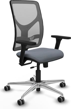 Piqueras y Crespo Computerstuhl mit 3D-Armlehnen, h&ouml;henverstellbare Lendenwirbelst&uuml;tze, ausgestattet mit Syncro/Traslack und Schneideschaum, mit Rollen 65 mm, Parkett, 