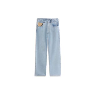 Drôle de Monsieur Homme, Jeans, Bleu, Taille: W31 Jean Détail Côtelé Bleu Clair