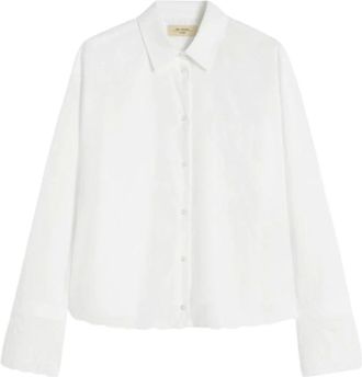 Weekend Femme, Blouses et Chemises, Blanc, Taille: 36 FR Chemise en popeline de pur coton