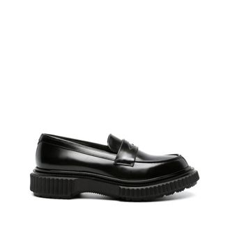 Adieu Paris Schwarze Lederslipper - - Shoes - Herren - Schwarzk - 44 EU