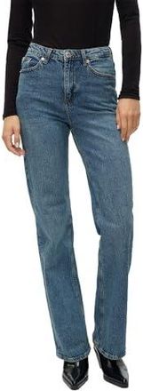 Vero Moda Vmtessa Jean HR Wide Ra394 GA Noos Large, Medium Blue Denim/Detail:Tinted, 28W x 34L Femme