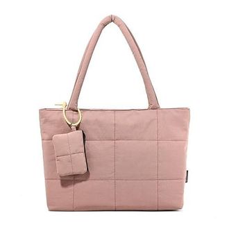 Generic Sac &agrave; main matelass&eacute; tendance et l&eacute;ger sous les bras pour femme, travail, shopping, voyage, quotidien, rose, 340x100x280mm