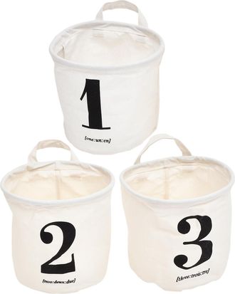 Valiclud 3stücke Teiliges Wand-aufbewahrungstaschen Baumwolle Große Kapazität Leicht Zu Reinigen Vielseitiger Hängender Organizer Für Badezimmer Schlafzimmer B