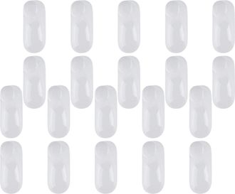 Lurrose DIYEAH 20 Paare Transparente Kunststoff F&uuml;&szlig;e Schuhhalter f&uuml;r Babyschuhe und Socken Formstabiler PVC Schuhspanner Displayst&auml;nder f&uuml;r Kleinkindschuhe Pr