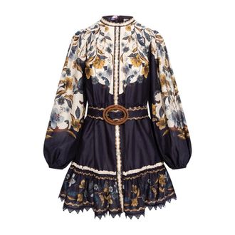 Farm Rio Farm Rio - Robe Courte Golden Nature - Femme - Robes - Multicolore - Taille: 42 FR