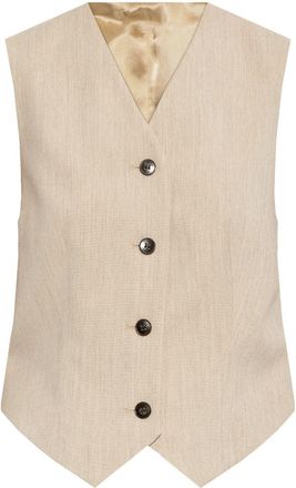 By Malene Birger Weste mit V-Ausschnitt - Nude