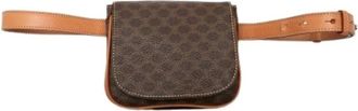 Celine Sac banane en toile Pre-owned - Femme - Pre-owned - Brun - Taille: ONE Size