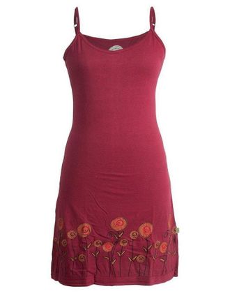 vishes Sommerkleid Besticktes Rosen Kleid mit verstellbaren Tr&auml;gern Boho, Elfen, Hippie Style
