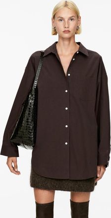 Arket Hemd Mit Dolman-Ärmeln -Braun