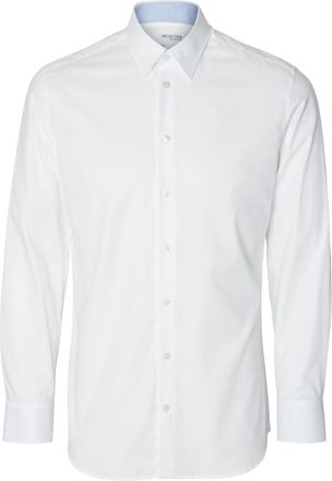 Selected SELETED HOMME Herren SLHSLIMSOHO-Detail Shirt LS NOOS Hemd, White, M