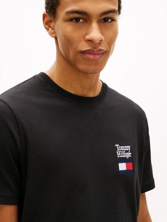 Tommy Hilfiger T-Shirt BRAND LOVE TEXT STACK Regular fit mit Rundhalsausschnitt