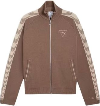 Puma Puma, Homme, Sweatshirts et sweats &agrave; capuche, Brun, Taille: XL T7 Knit Jacket