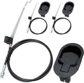 BESPORTBLE NOLITOY Aluminiumlegierung Sofa Entriegelungshebel Kabelzug 90mm 3 St&uuml;ck mit Ovalem Handschalter f&uuml;r Liegesessel und Relaxsessel Verstellbarer Winkel 