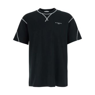 Givenchy Logo T-Shirt - - Tops - Herren - Schwarzk - S