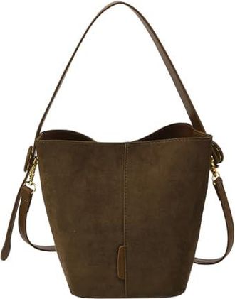 Generic Sac &agrave; main en cuir synth&eacute;tique - Couleur unie - Tendance - Grande capacit&eacute; - Sac &agrave; bandouli&egrave;re simple - Pour voyage, travail, shopping, Vert, 9.45x8.0