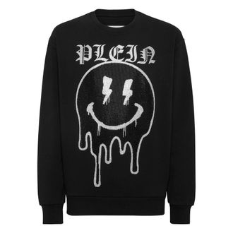 Philipp Plein LS Smile Sweatshirt - - Sweatshirts & Hoodies - Herren - Schwarzk - 3XL