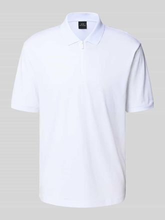A|X Armani Exchange Poloshirt mit kurzem Rei&szlig;verschluss