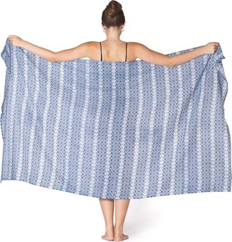 Panasiam Sarong Indigo Mosaic, 188x100cm